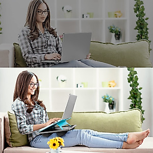 HUANUO Adjustable Lap Desk - with 8 Adjustable Angles & Dual Cushions Laptop Stand for Car Laptop Desk, Work Table, Lap Writing Board & Drawing Desk on Sofa or Bed, HNLD2TB