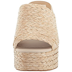Dolce Vita Women's Elora Heeled Sandal, LT Natural Raffia, 10