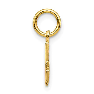 IceCarats 14K Yellow Gold Best Grandpa Necklace Charm Pendant Only