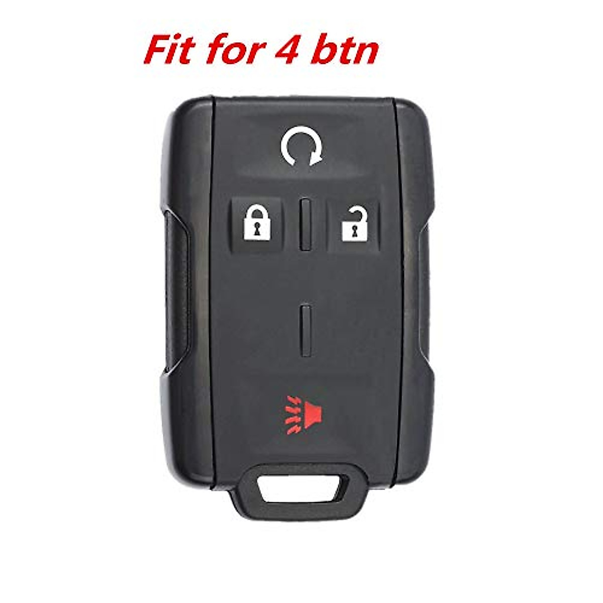 KAWIHEN Silicone Key Fob Cover Protector Fit for 2014 2015 2016 2017 Chevrolet Chevy Silverado Colorado Tahoe Suburban Gmc Yukon Sierra 13577770 2288148 M3N-32337100