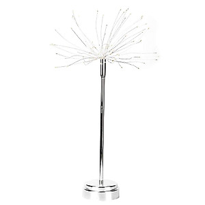Romantic Valentine's Day Plastic Material Fireworks Lights, LED Light Decor, High Brightness Warm White Energy Saving for Garden Corporate Parties Wedding Decoration Home Courtyard(White Light)