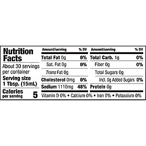 Amazon Brand - Happy Belly Soy Sauce, 15 fl oz (Pack of 1)