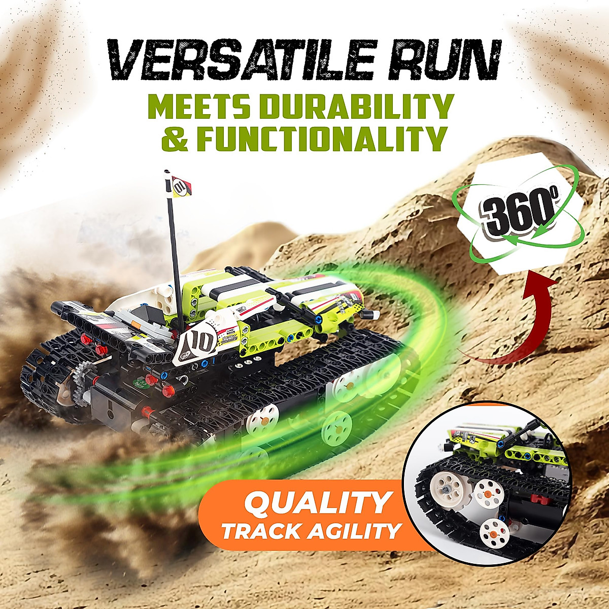 Remote Control Car for Kids - Remote Control Truck STEM 400+ PCS Car Building Kit - RC Toys for Boys - Monster Truck Toys Gift for Boys - RC Cars for Adults