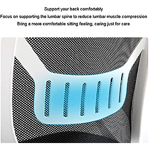 MayNuo Office Chair Gaming Chair Barber Comfy Computer Chair Adjustable Height Office Chair with Chrome Base Padded Swivel Chair/White Frame Black Net