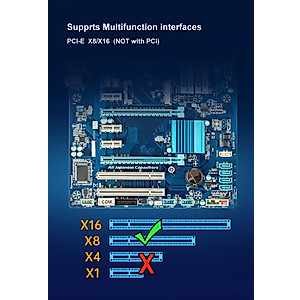 10Gb Network Card Single SFP+ Port PCIE x8 Ethernet Converged Server Adapter NIC Compatible Intel X520-DA1 82599EN Chip Support Windows 7/8/10/11/Visa,Server/Linux/VMware