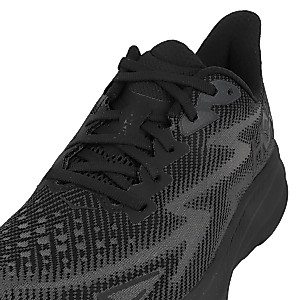 Hoka Men's Clifton 9 Sneaker, Black/Black, 12