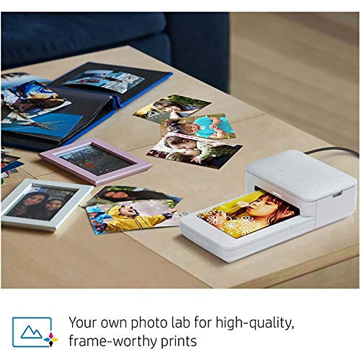 HP Sprocket Studio Photo Printer – Personalize & Print, Water- Resistant 4x6" Pictures (3MP72A)