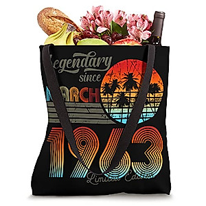 60. Birthday 60 Legendary Since March 1963 Tote Bag