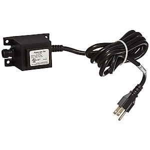 Aquascape 98485 Plug-in Garden, Pond, and Fountain Lighting 12V Quick-Connect Transformer, 20-Watt, Black