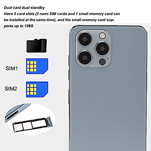 Pomya I14proMax Smartphone, Unlocked Cell Phone for Android10, 4G Network Dual SIM, 6.7 Inch 2G 16G Storage, 4000mAh Battery, 13MP 5MP Camera, GPS WiFi Bluetooth5.0 (Blue), BUQEzvufodyq34-13