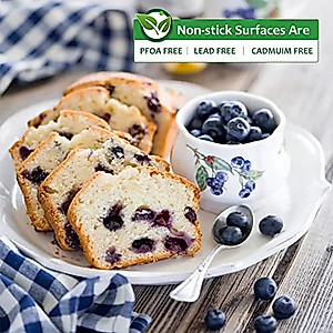 HONGBAKE Mini Loaf Pan for Baking Bread, 6 x 3.3 x 2 In Nonstick Small Banana Bread Tins Set of 3, Tiny Carbon Steel Meatloaf Pan - Dark Grey