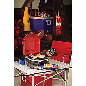 Coleman Fold N Go + Propane Grill,Red