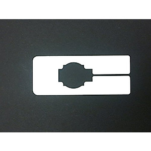 80 Blank Rectangular Size Dividers for Retail Clothing Rack