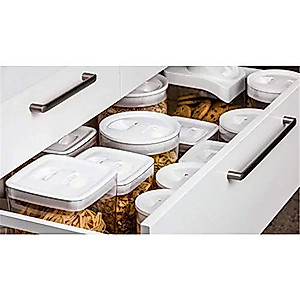 Click Clack Pantry Canister, 1-Quart, White Lid