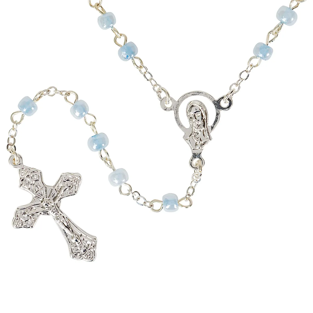 Roman Giftware Inc., Children's Gifts, New Baby, .75" H Bless BOY Box W/Rosary,Religious, Inspirational, Durable (2x2x1)