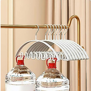 2THESTARS 14-Pack Clothes Hangers, Multi-Functional Non-Slip Plastic Dip Hangers, Hangers Space Saving, Space Saving Solution for Tidy Closet Storage (Seven Colors)