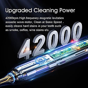 【2 in 1】 Water Dental Flosser and Ultrasonic Electric Toothbrush for Teeth, 300ML Oral Irrigator, 6 Tips, 4 Brush Heads, IPX7 Waterproof Waterflosser Flossing Teeth Cleaning Kit for Gums, Braces Care