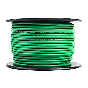 Audiopipe Best Connections Copper Clad Stranded Car Audio Primary Remote Wire (18 Gauge 100', Green)