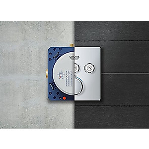 GROHE 29142000 Grohtherm Smart Thermostatic Trim With Control Module, Starlight Chrome