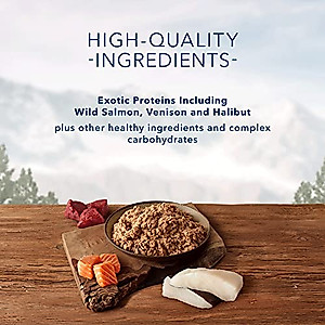 Blue Buffalo Wilderness Denali Dinner High Protein, Natural Wet Dog Food, Wild Salmon, Venison & Halibut 12.5-oz cans (Pack of 12)