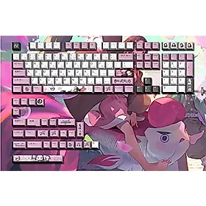 Two-Dimensional PBT Sublimation Original Factory extensive Universal Mechanical keycaps (Midouzi keycap 135 Keys)