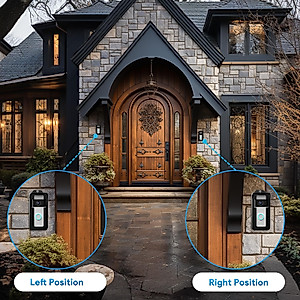 Anti-Theft Video Doorbell Angle Mount, 45 to 135 Degree Adjustable Ring Camera Holder Doorbell Door Mount for Apartment, Compatible with Ring/Blink Video Doorbell 4 3 Plus 2 1 Pro 2