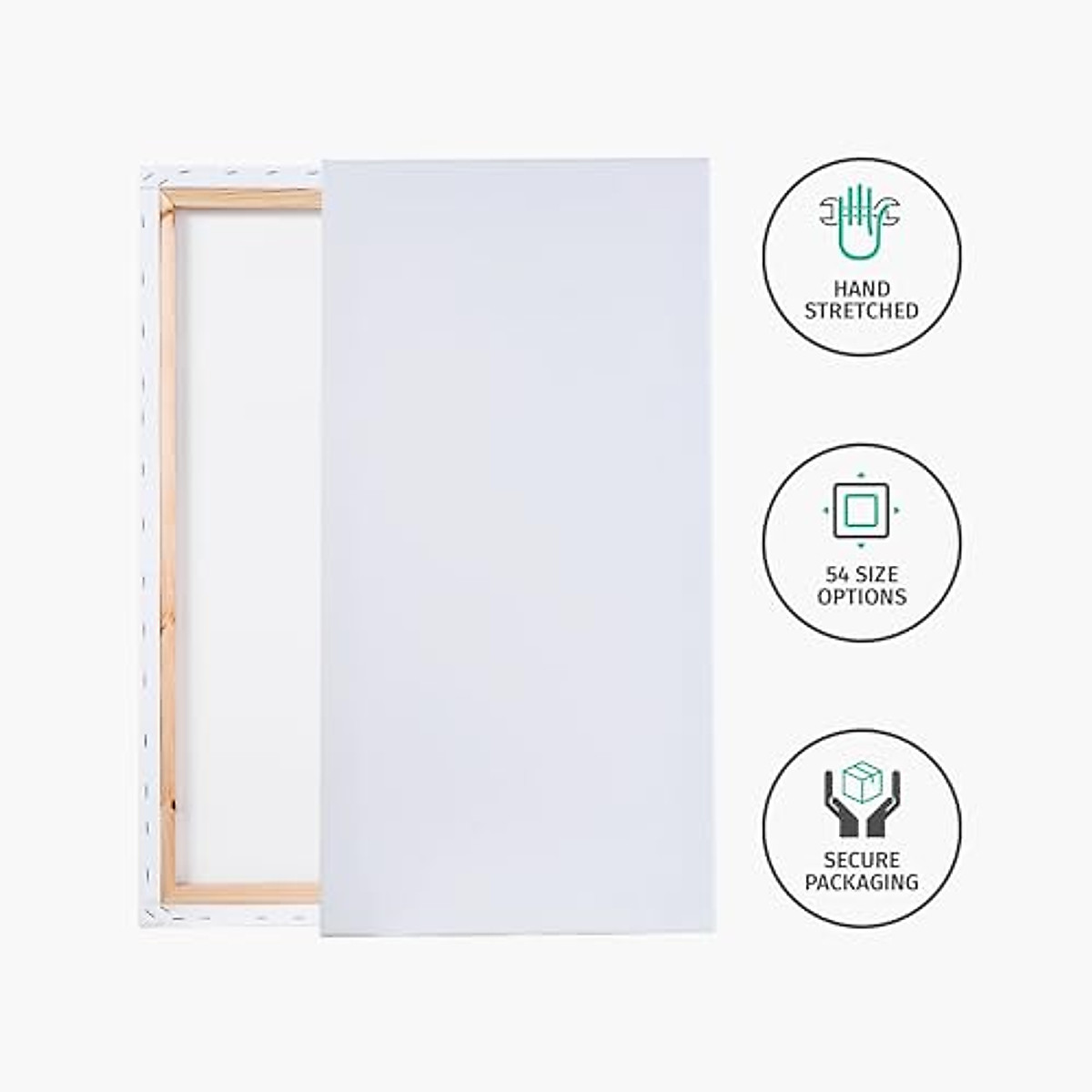 PIXY CANVAS Value Pack of 1 Stretched Canvas 24x36 inch, 3/4 (0.75) inch deep for Your Paintings/Artwork/Wall Art/Wall Decor (Pack of 1 Canvas, 24 x 36 inch, Portrait)