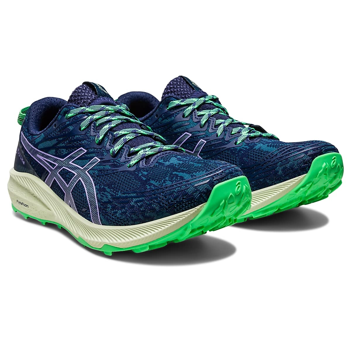 ASICS Women's Fuji Lite 3 Running, 8, Ink Teal/Digital Violet