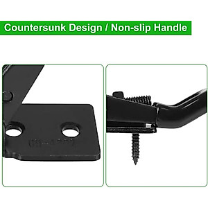 6Pack Adjustable Toggle Latch Clamp 550 lbs Holding Capacity Toggle Latch Hasp Clamp GH-4002 Quick Release Pull Latch Black Metal Draw Latch for Door, Box Case Trunk, Smoker Door, Jig