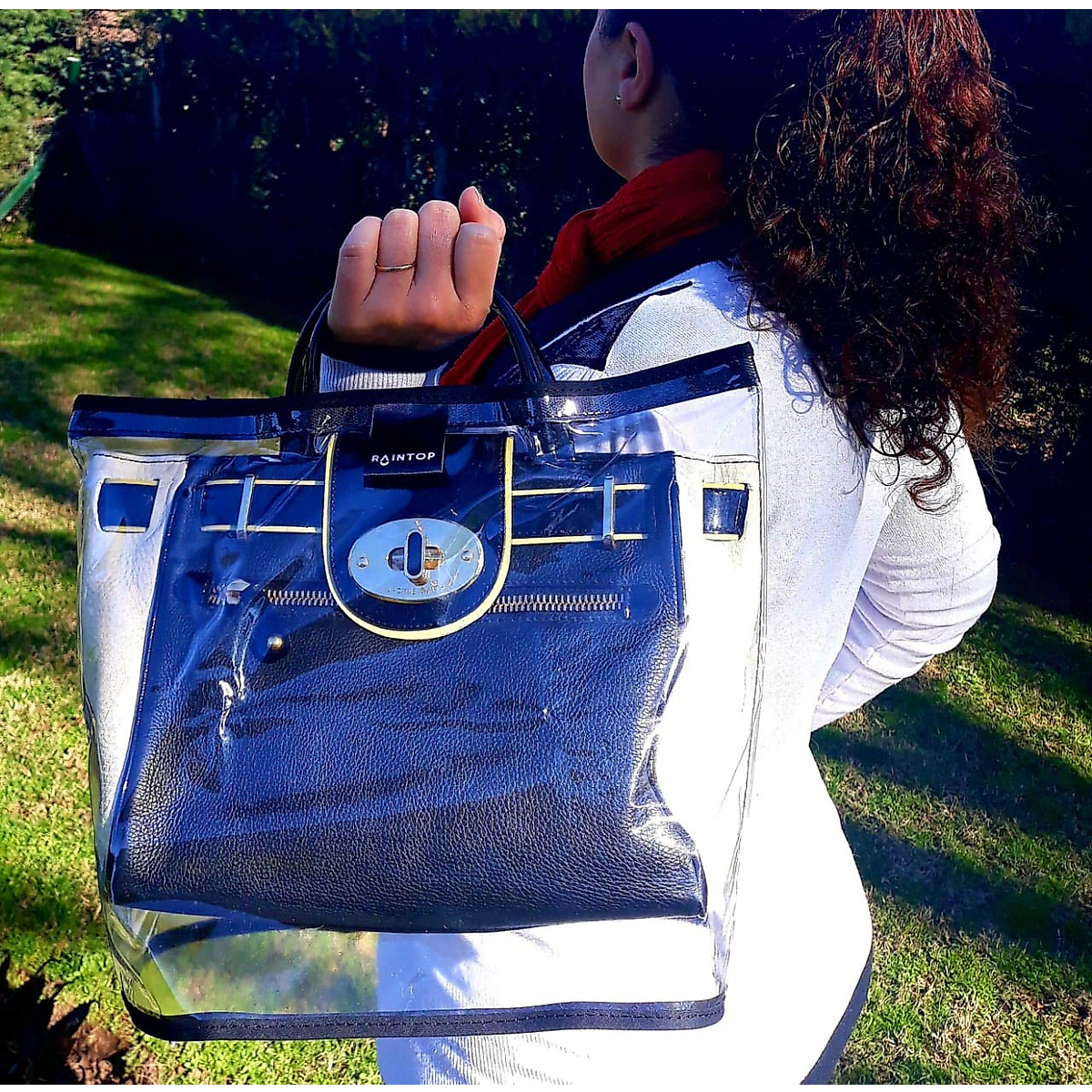 Raintop Women Handbag Waterproof Raincoat Protector Cover Slicker for Rain and Dust LARGE SIZE- BUY AT THE ORIGINAL STORE