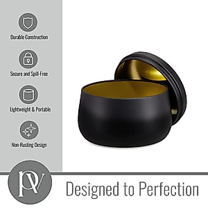 pavelle 8 oz. Black Candle Tins with Lids for Candle Making, Arts & Crafts, Storage, Gifts, and More, 24 Pcs. Bulk Candle Jars for Making Candles, Wholesale Candle Tins, Candle Making Supplies