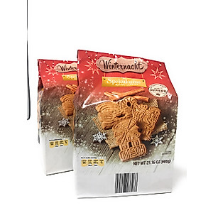 Spiced Cookies, Spekulatius Authentic German Holiday Cookies by Winternacht 600 grams (pack of 2)
