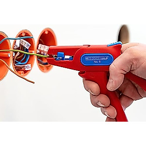 WEICON No. 6-Automatic Wire Stripper/Approval up to 1000 Volt/VDE-Tested/Stripping Tool/Stripping Tool for Round Cables 24-10 AWG (0.2-6 mm squared)