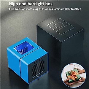 VTAR Ashtray Smokeless with Lighter USB-C Rechargeable Indoor Household or Office Smoke Exhaust Ashtray(Blue)