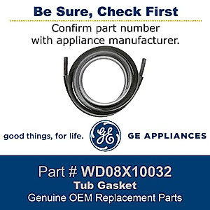 GE WD08X10032 Genuine OEM Tub Gasket for GE Dishwashers