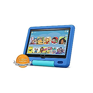 Amazon Fire HD 10 Kids tablet, 10.1", 1080p Full HD, ages 3–7, 32 GB, Sky Blue