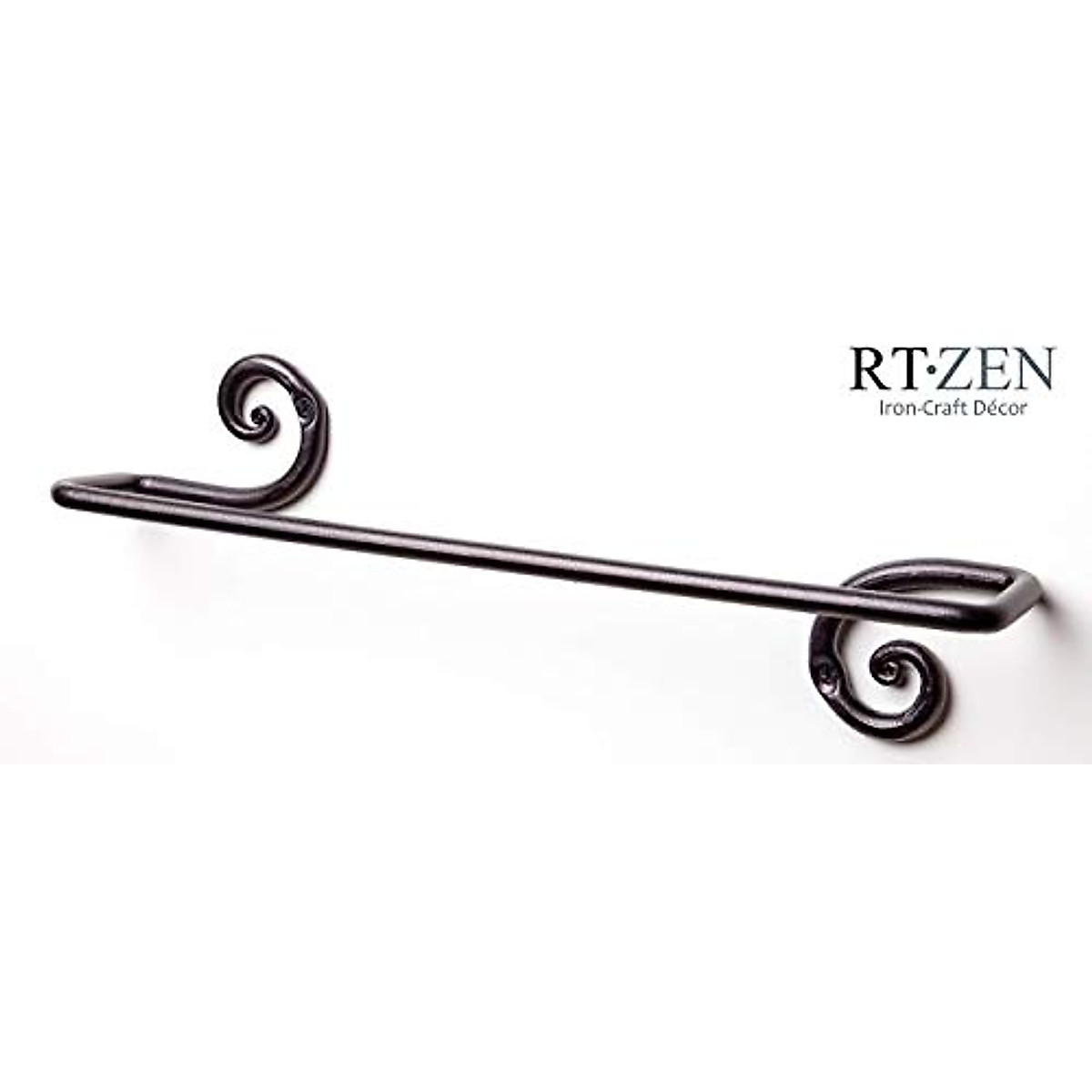 RTZEN Wrought Iron Bathroom Accessories Set, Decorative Hand Towel Bar and Body Towel Bar Hanger