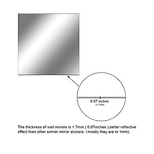 Delma Full Length Wall Mirror Tiles,Glassless Mirror for Kids,Acrylic-12''x12''x8PCS,Home Gym Mirror for Bedroom,Living Room,Door, Unbreakable Frameless Mirror Wall Stickers(11.8'' x 11.8'' - 8PCS)