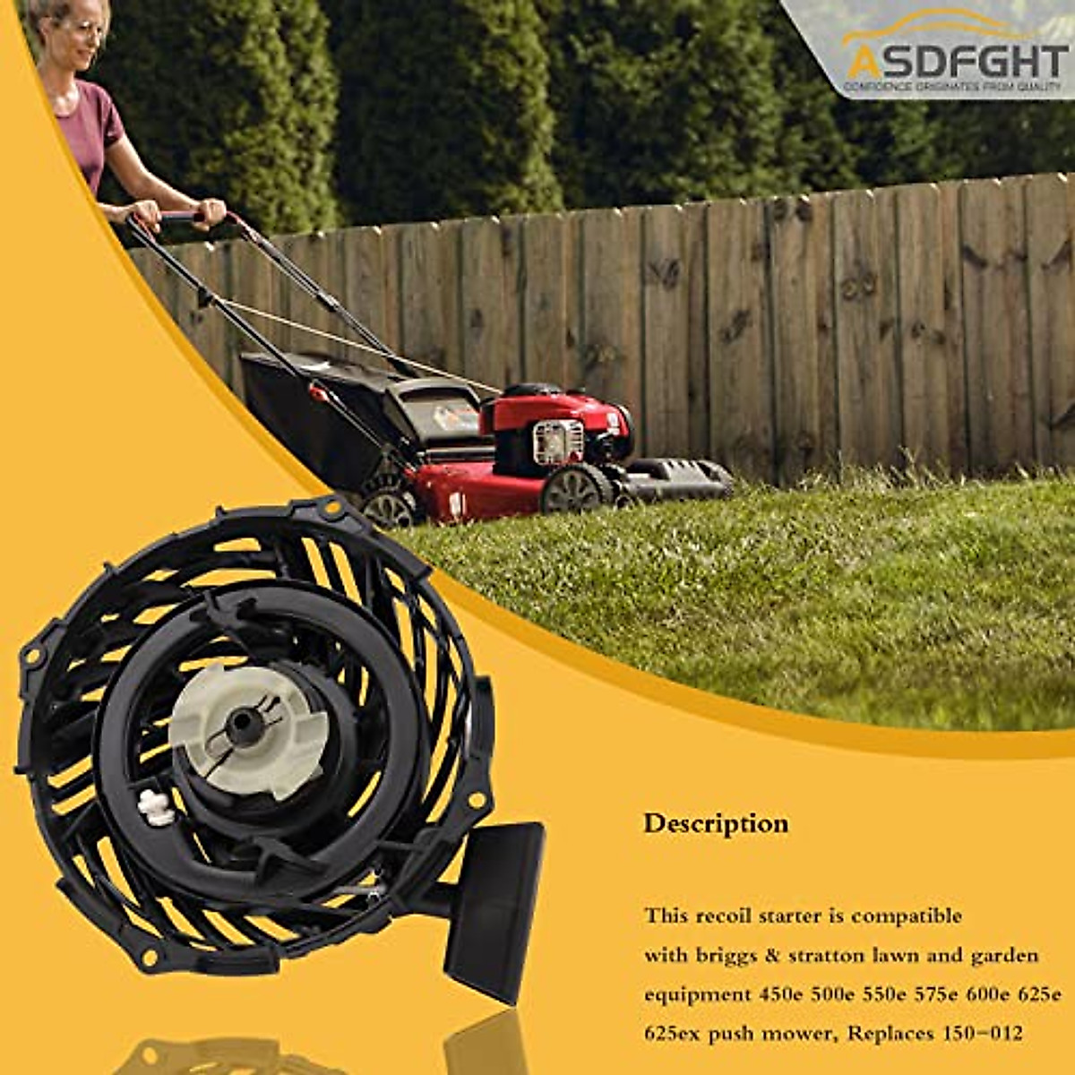 593959 Recoil Starter - 591139 Recoil Starter - Pull Recoil Starter for Briggs & Stratton 591139 593961 590588 593959 Replacement Parts