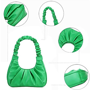 CYHTWSDJ fashionable for Women cute Hobo Tote handbag mini clutch with zipper (Green)