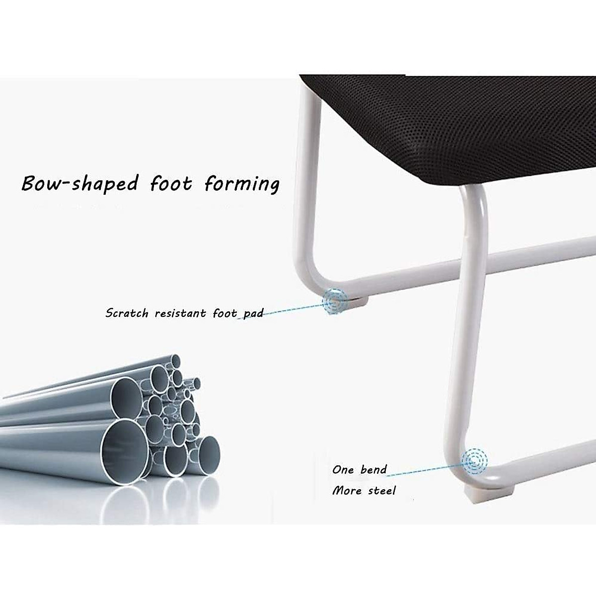 Office Chair Mesh Chair Swivel Armrest Seat Arch-Leg Table and Chair Computer Chair Ergonomic Backrest Big Class Game Chair Chair (Color : Orange) Needed