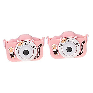 Milisten Digital Camera 2pcs Cartoon Digital Recorder Cameras Portable Children Toy Cat Mini Camera Boys Toddler Selfie Gaming Video Girls for P Kids Toddler Camera