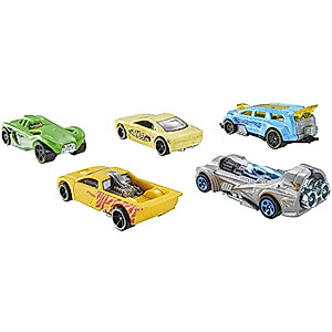 Hot Wheels Set of 5 Color Shifters Cars or Trucks in 1:64 Scale, Color Change Toy Vehicles (Styles May Vary) (Amazon Exclusive)
