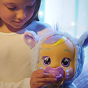 Cry Babies Goodnight Jenna - 12" Sleepytime Baby Doll | Plays 5 Lullabies and Night Light Starry Sky Projection , Blue