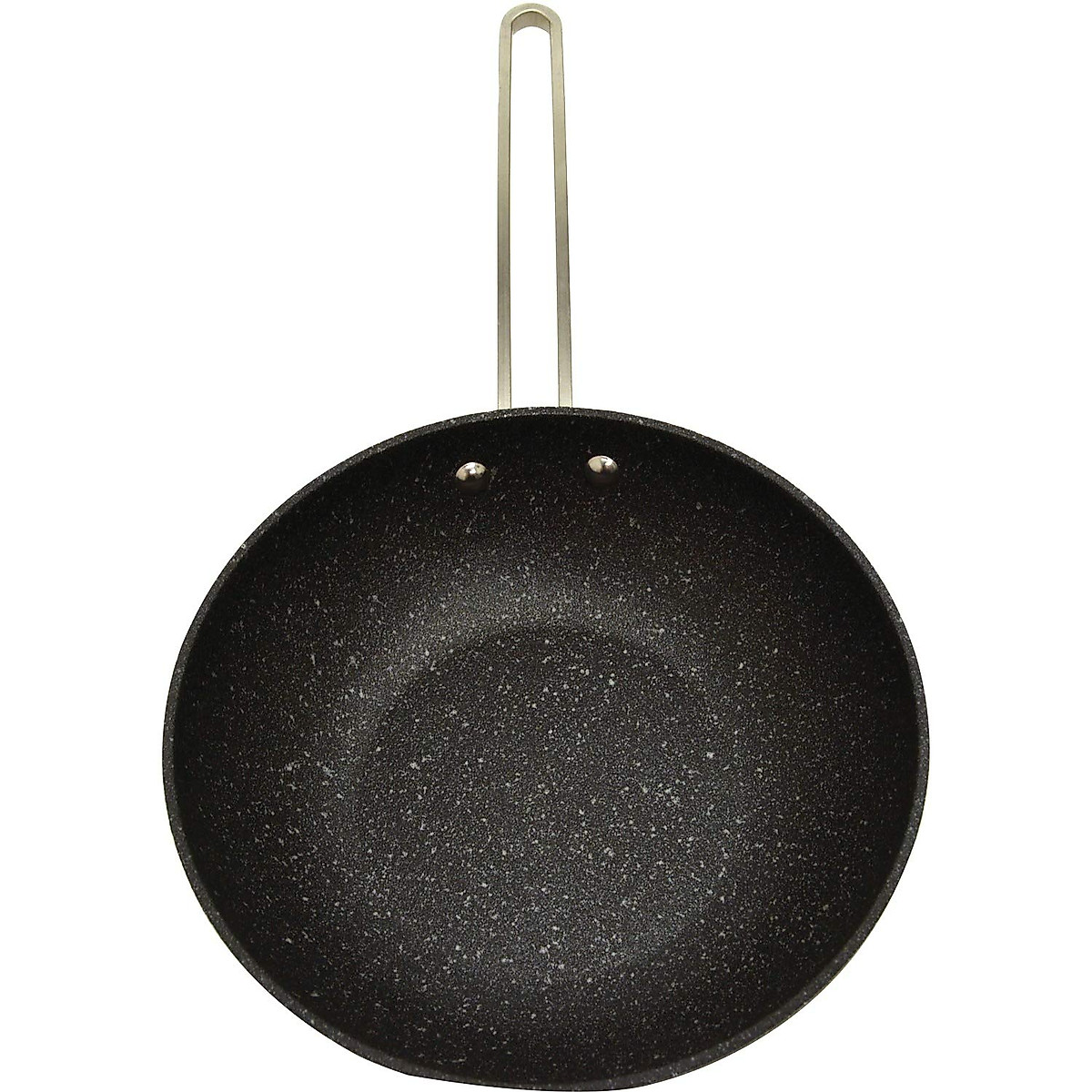 THE ROCK™ by Starfrit® 7.08" Personal Wok Pan with Stainless Steel Wire Handle
