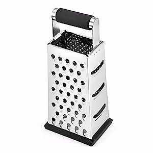NILICAN Vertical Stainless Steel Grating Four-sided Boxed Grater For Cucumbers, Carrots And Cheese, Grater, Melon, Planing, Potato, Planer, Non-slip Handle，Peeler