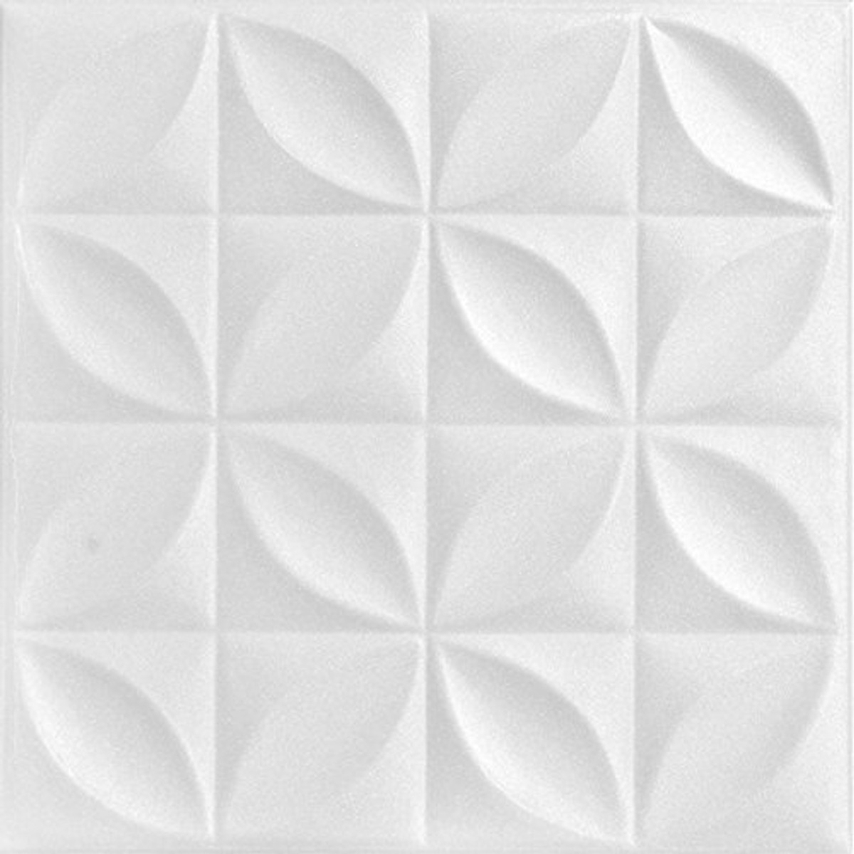 A La Maison Ceilings R103 Perceptions Foam Glue-up Ceiling Tile (256 sq. ft./Covers), Pack of 96, Plain White