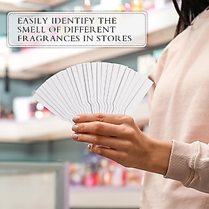 Geyoga 2000 Pcs Perfume Test Strips Fragrance Test Strips Disposable Perfume Blotter Strips Perfume Tester Strips White Essential Oils Paper Test Card for Diffuser Aromatherapy Testing Scents