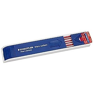 STAEDTLER Mars Lumochrom 204 - Case of 12 Drawing Leads 2 mm Crimson