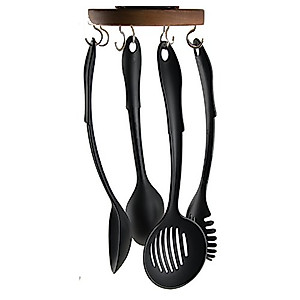 EZ Reach - Under Cabinet Utensil Holder (Maple - Stainless Hooks)